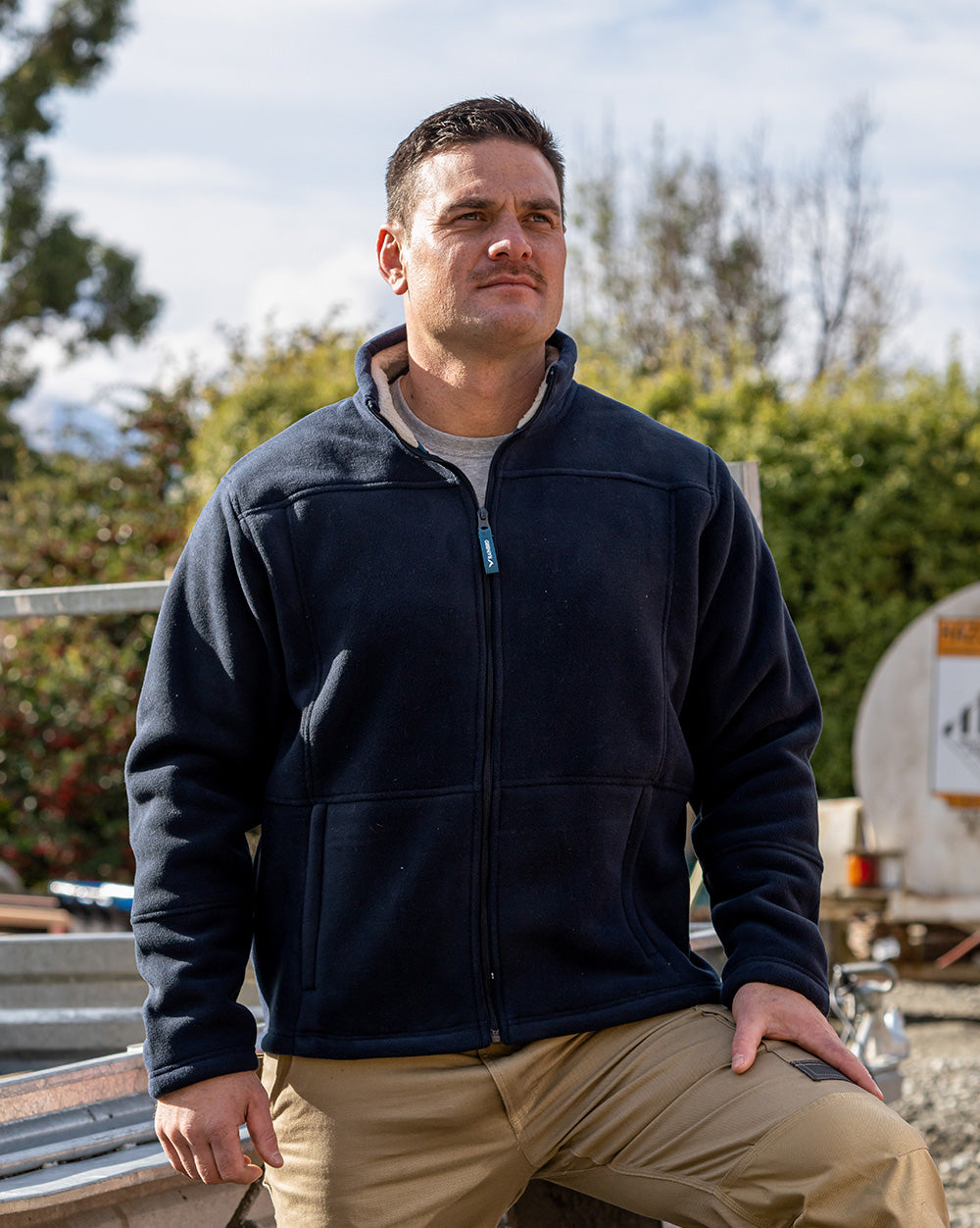 Lumber Jacket in Navy – Rainbird Workwear