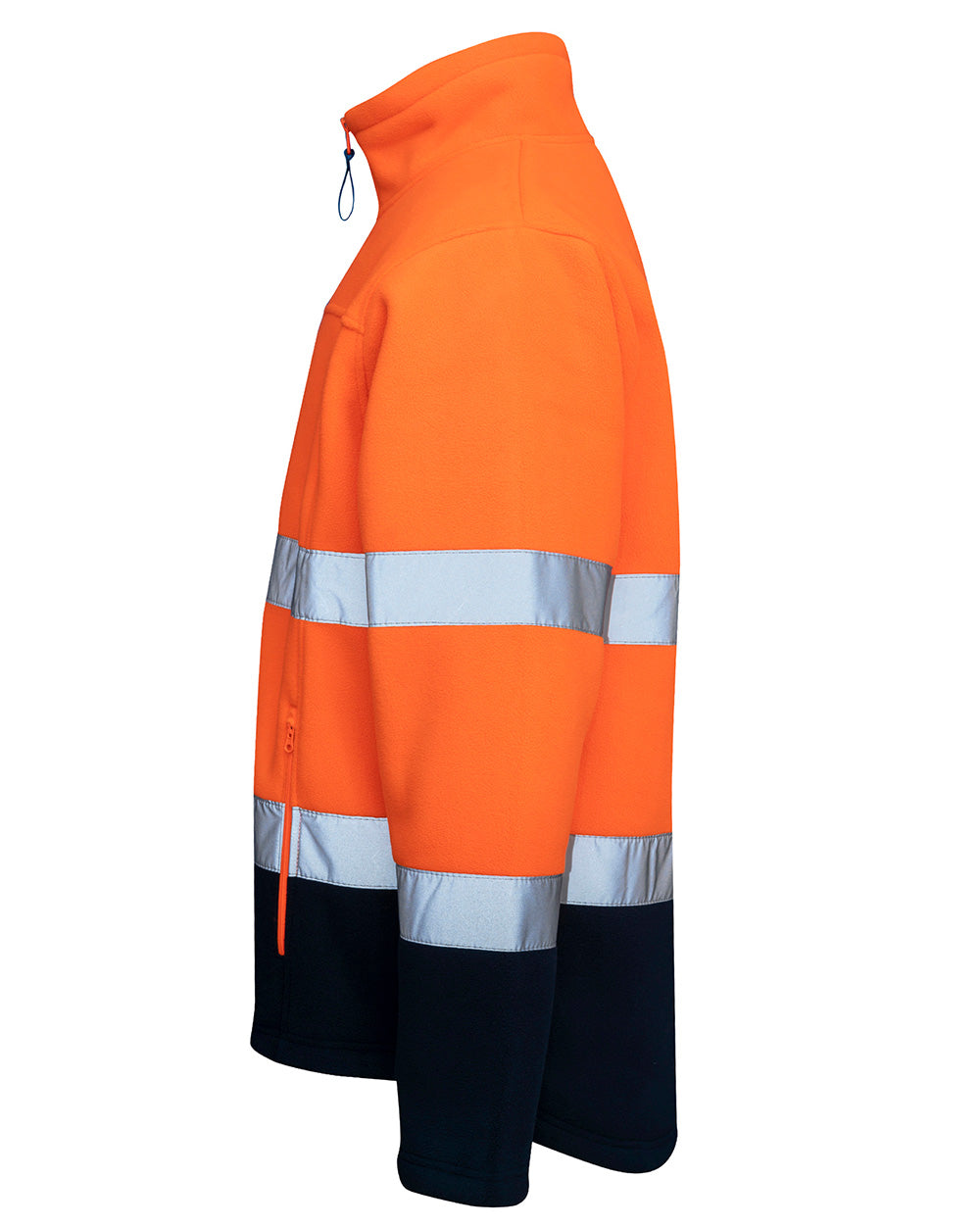 Hi-Vis Lumber Jacket with Tape in Fluoro Orange & Navy – Rainbird Workwear