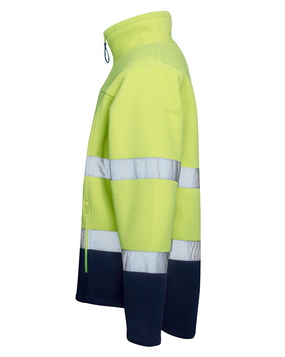 Hi-Vis Lumber Jacket with Tape in Fluoro Yellow & Navy – Rainbird Workwear